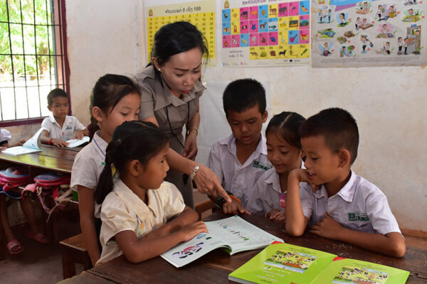 Filming crew in the Lao primary schools to produce Teacher Development ...